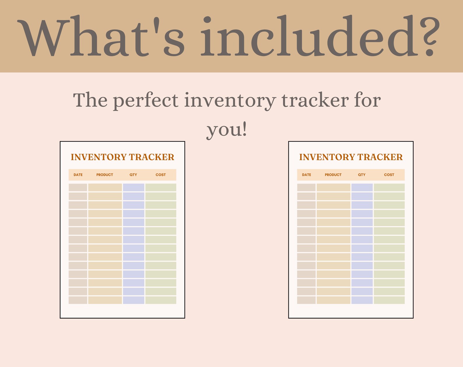 Printable Inventory Tracker Cleaning Business Inventory Log Weekly ...