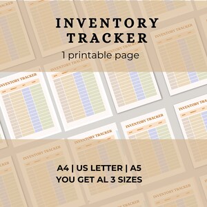Printable Inventory Tracker Cleaning Business Inventory Log Weekly ...