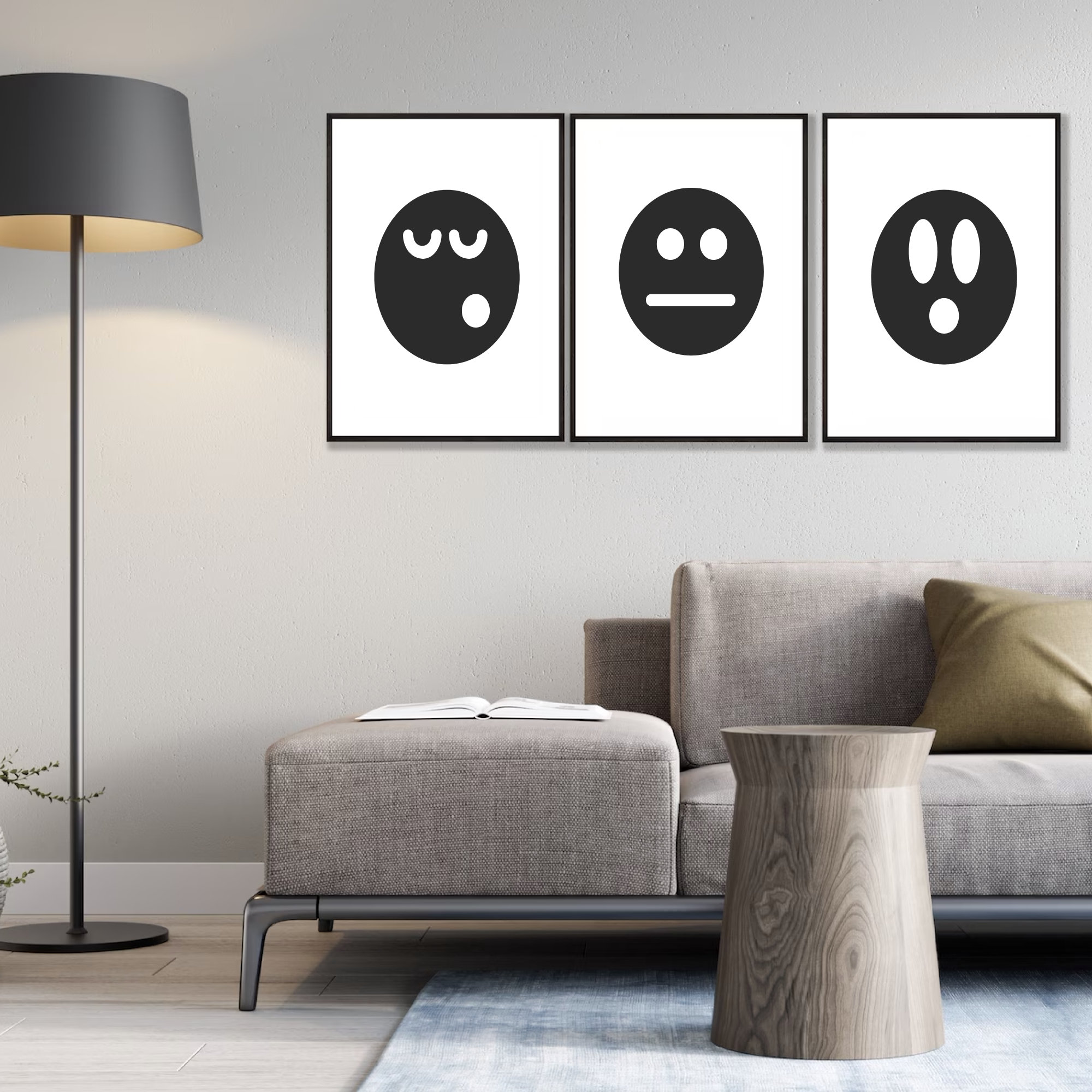 Feelings Chart for Kids, Printable Wall Art ,emotions Poster, Faces ...