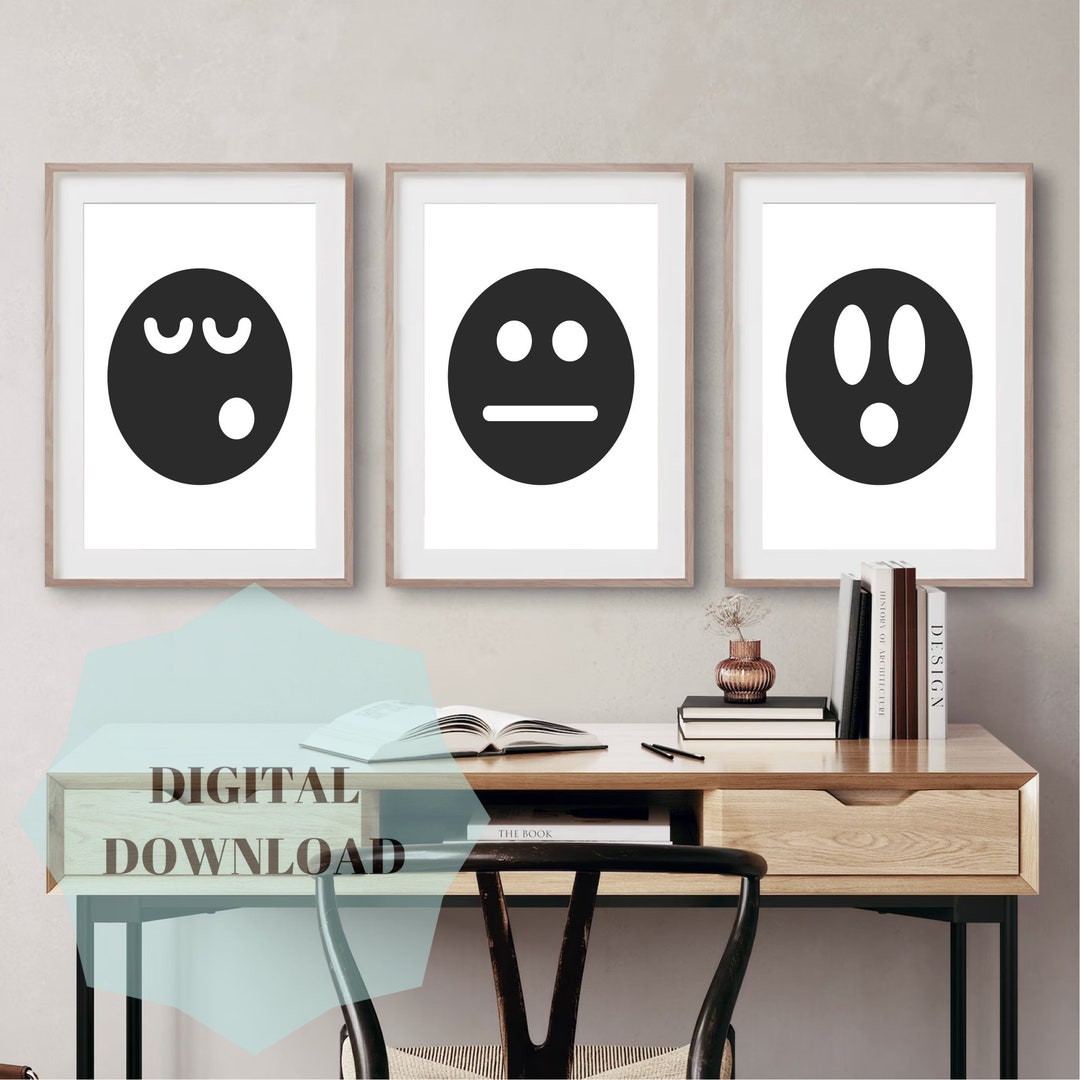 Feelings Chart for Kids, Printable Wall Art ,emotions Poster, Faces ...