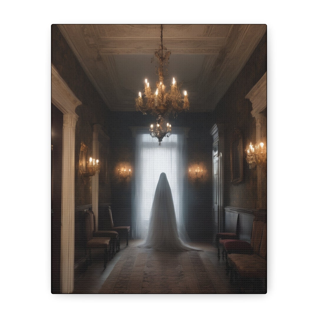 Victorian Ghost Canvas Print - Etsy