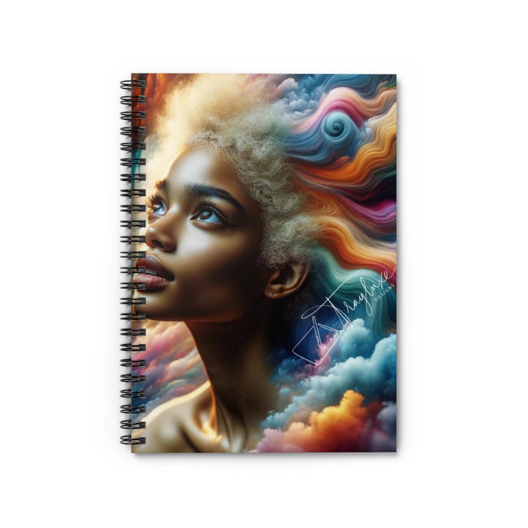 Colorful Dreamer Spiral Notebook - Ruled Lines, Artistic Journal, Gift ...
