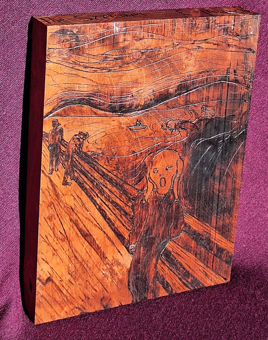 The Scream Munch Wood Burning - Etsy