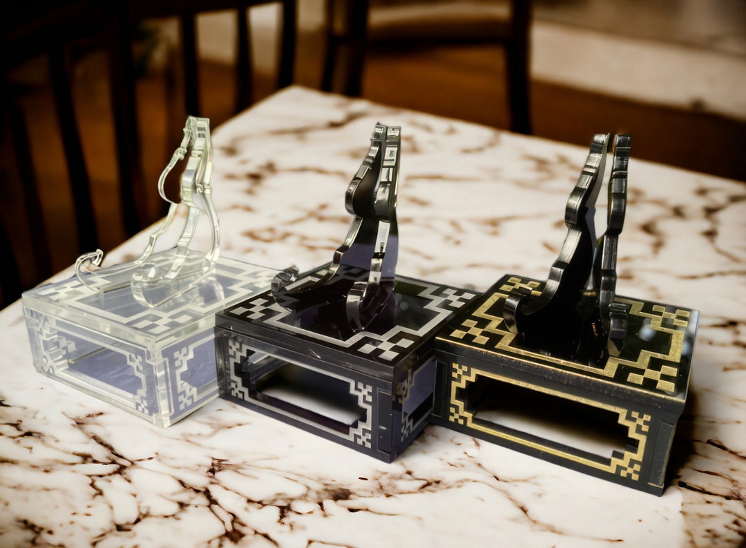 Engraved Thai Amulet Display Stand, Thailand Amulet/coin Stand, Mini ...