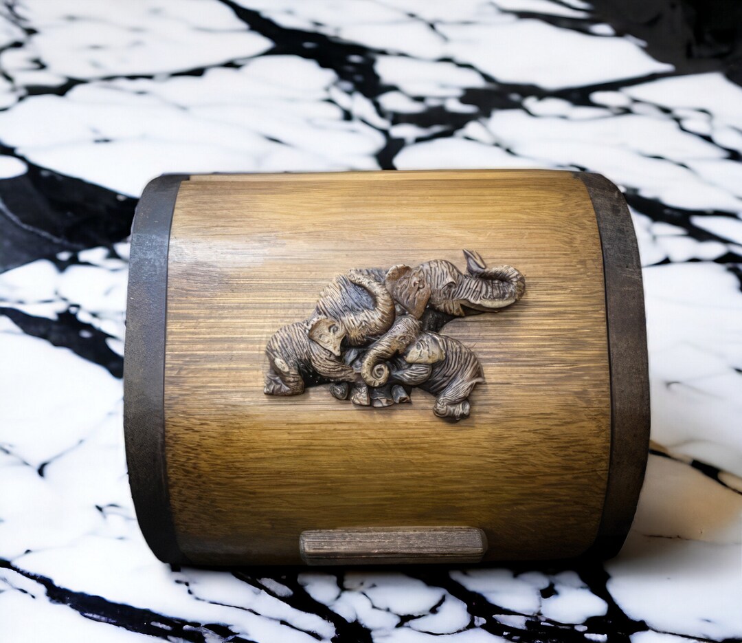 Thai Elephant Business Card Box, Thai Souvenir Gift Box, Office Decor ...