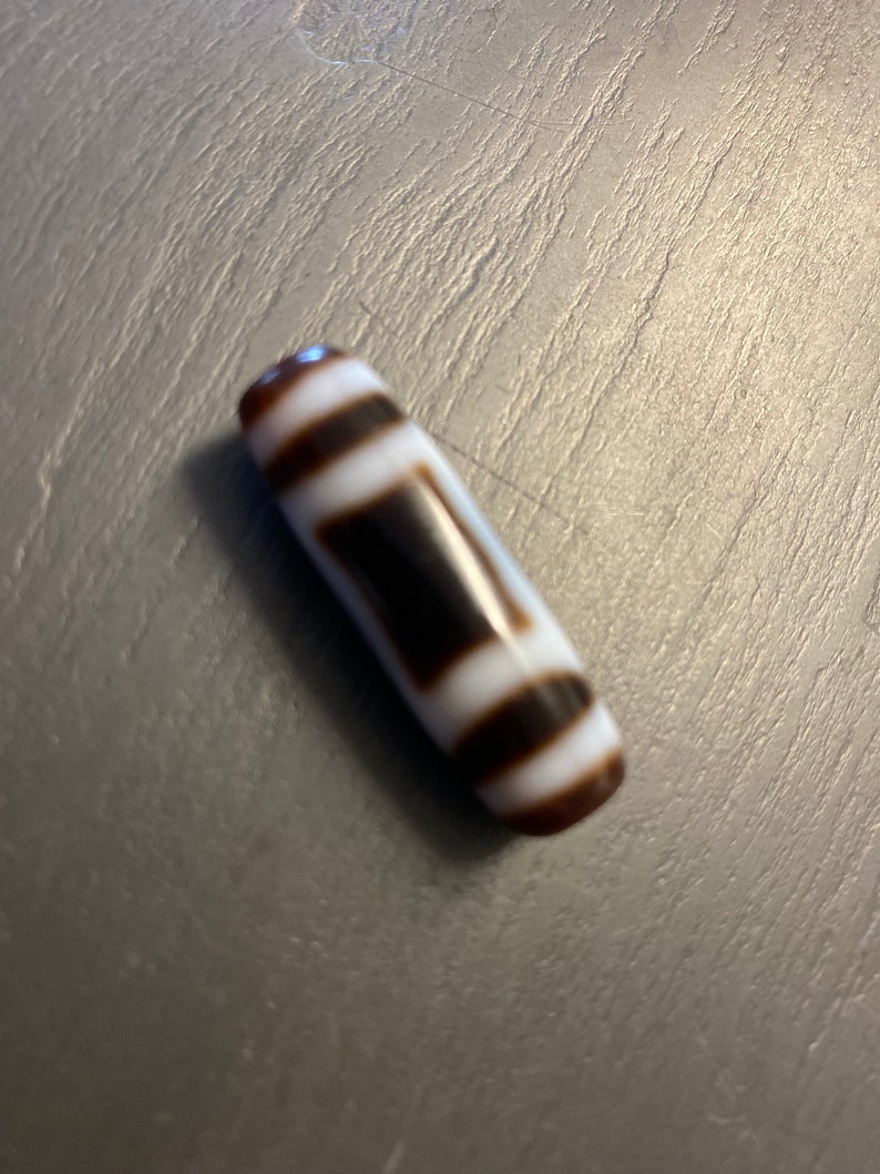 Agate Bead With Sky and Earth Motif - Etsy