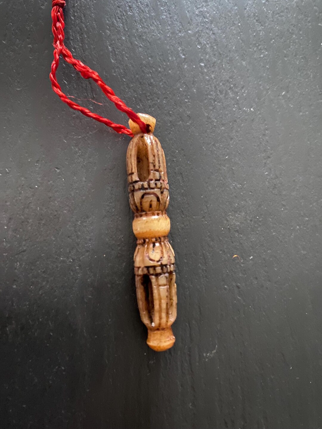 Tibetan Bone Vajra Amulet - Etsy