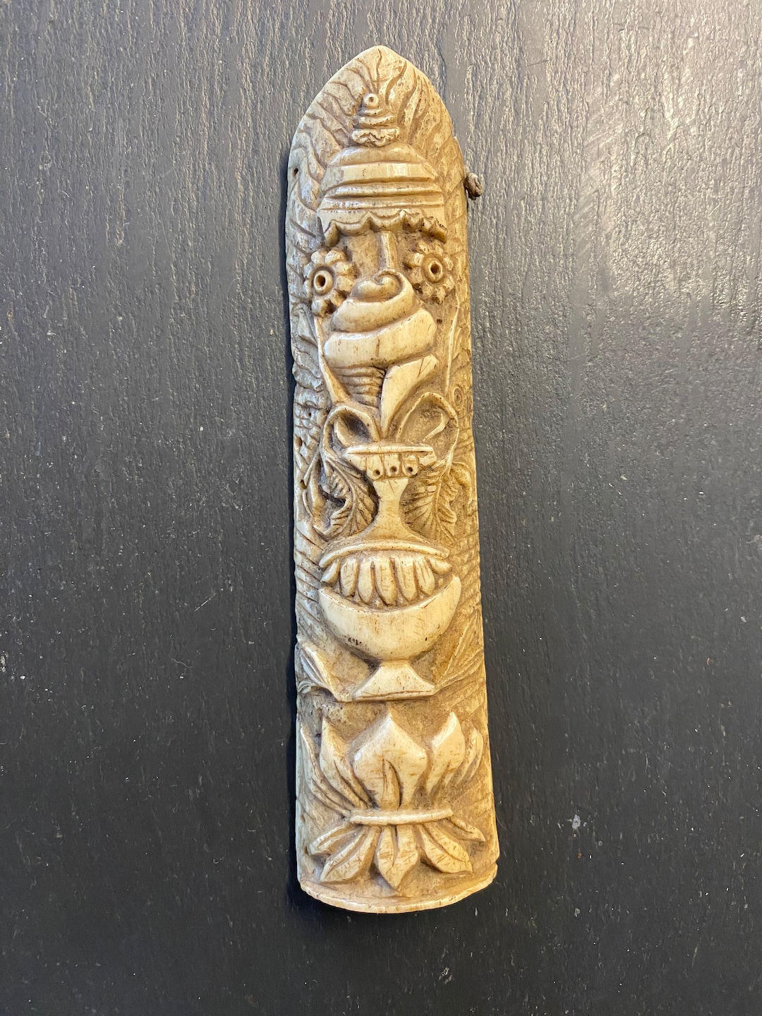 Tibetan Hand Carved Bone With Auspicious Symbols - Etsy