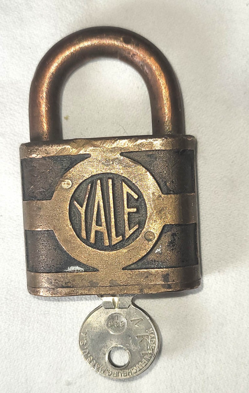 Vintage Missouri Kansas and Texas Railroad/ Mk&t Yale Logo Brass Signal ...