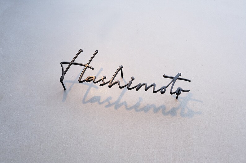 Custom Metal Words Farmhouse Script Personalised Sign Custom Name ...