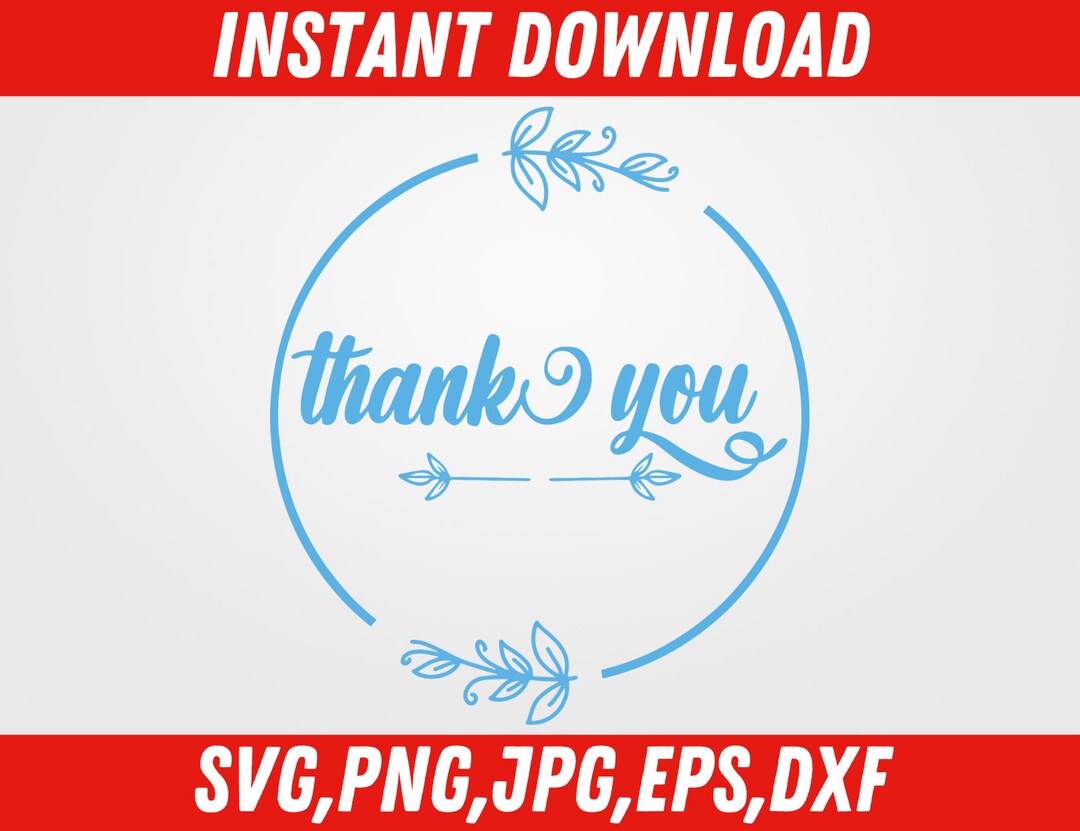 Thank You Clip Art, Thank You Cut File, Thank You Silhouette, Thank You ...