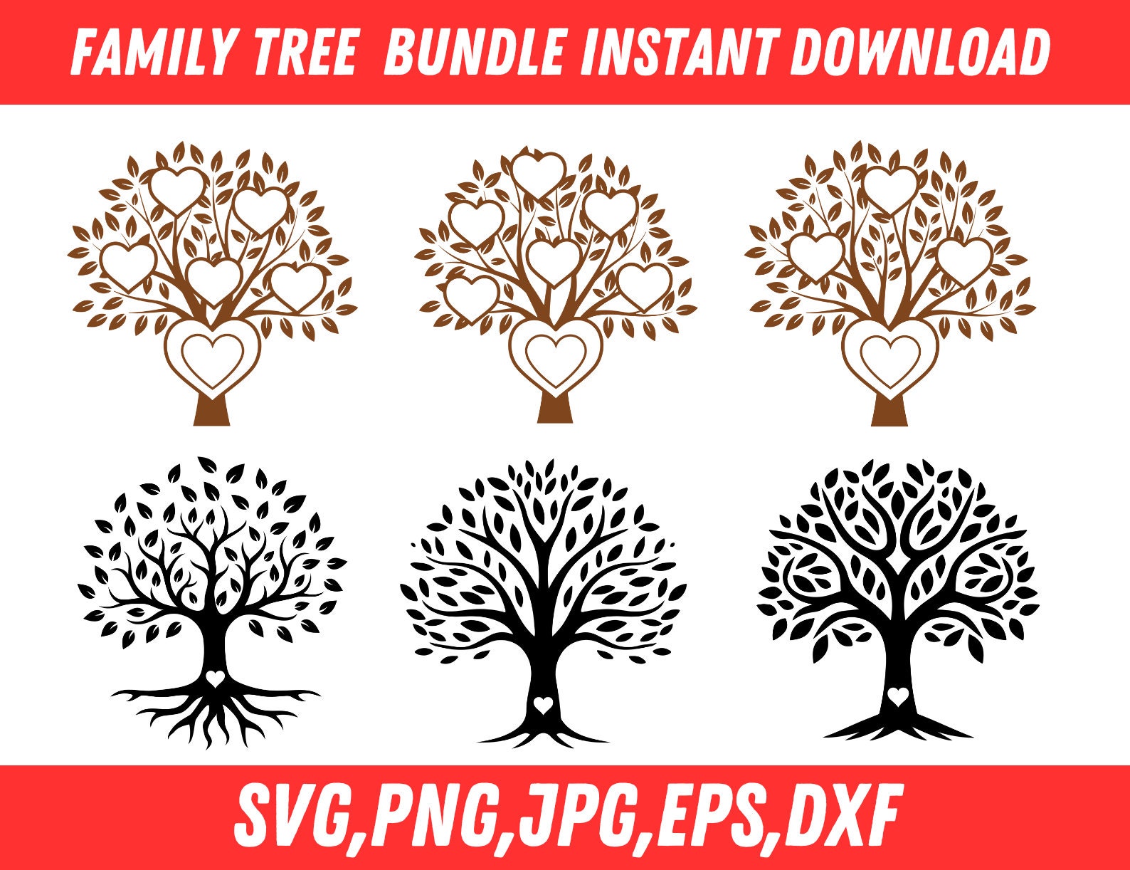 Family Tree Bundle, Family Tree Cricut, Family Reunion Svg, Family ...