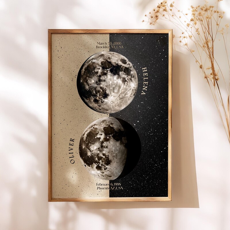 Moon Art - Etsy
