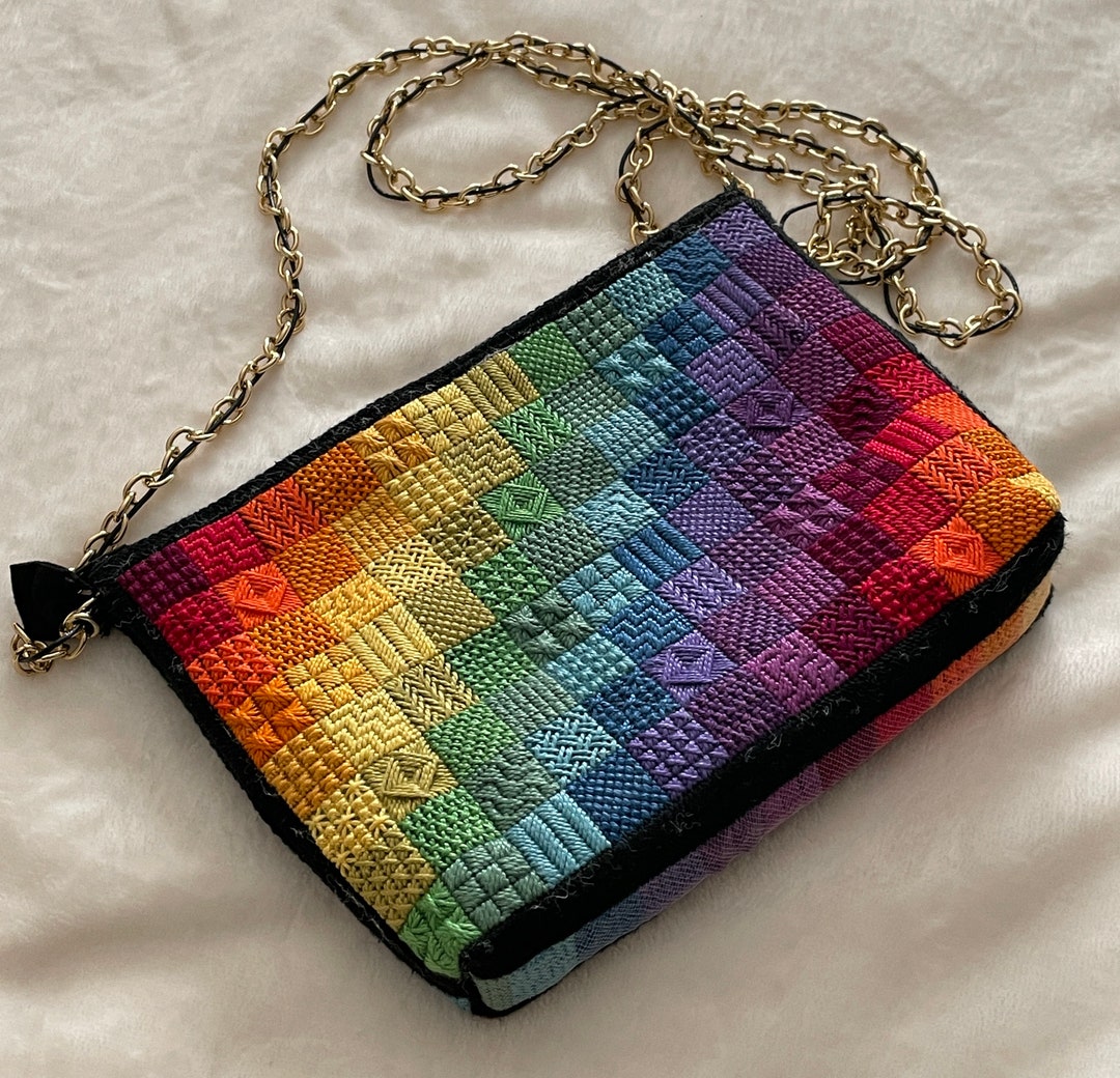 Rainbow Stitches - a Needlepoint Chart for 18 Pt Canvas. Includes Instructions. Downloadable PDF ...