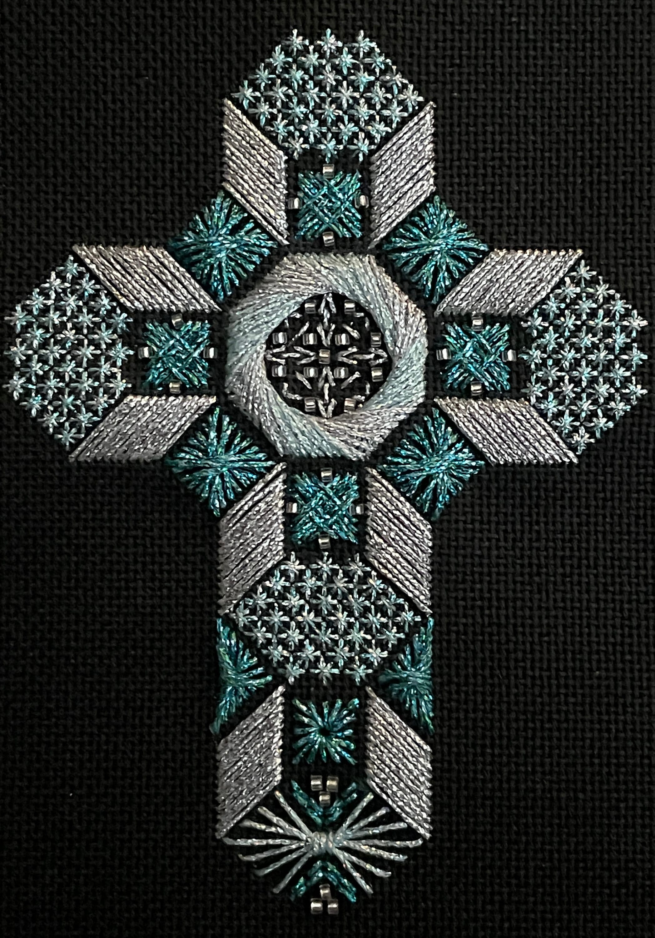 Gold 'n Ebony - a Needlepoint Chart for 18 Pt Canvas. Includes ...