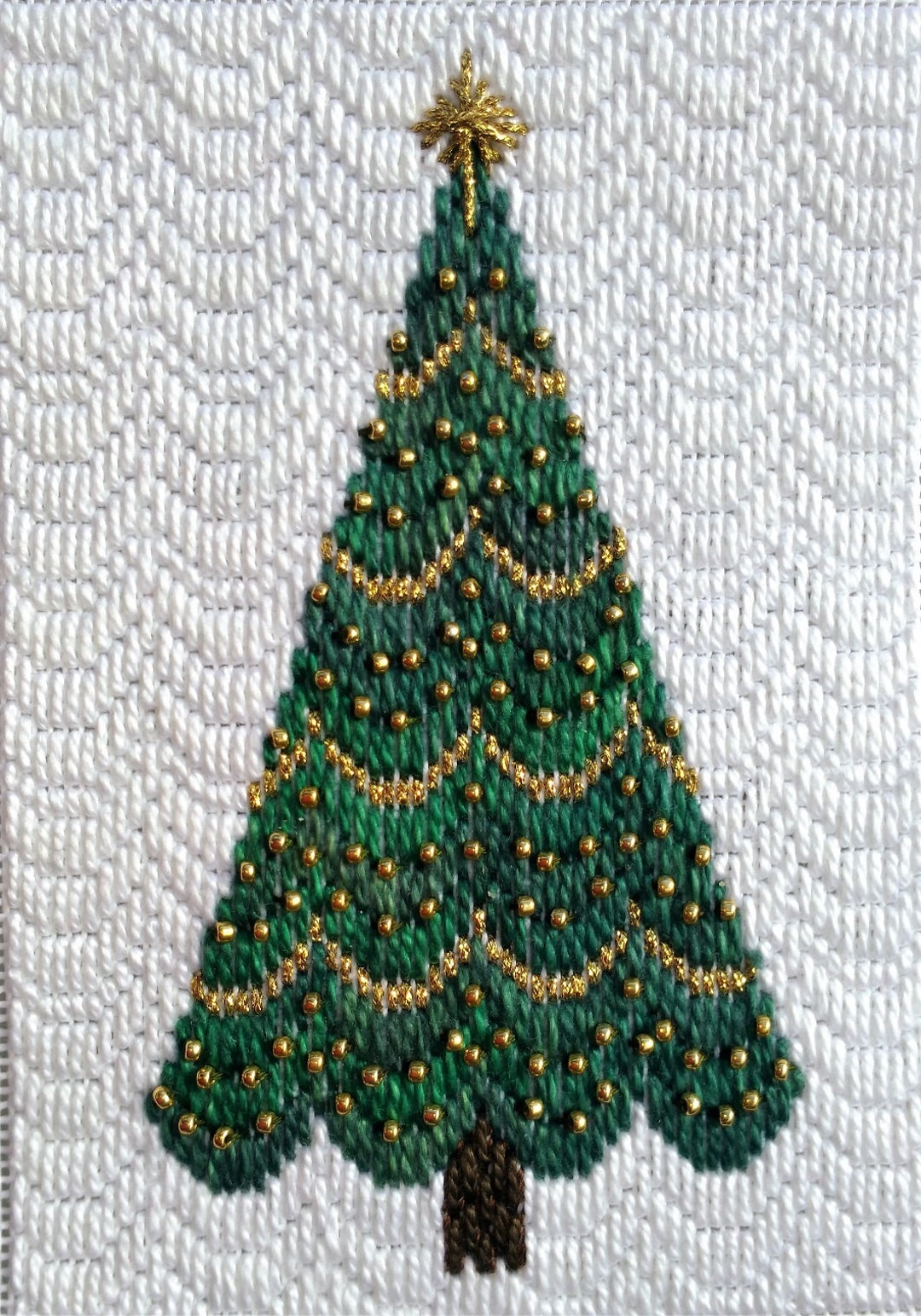 Oh Christmas Tree - a Needlepoint Chart for 18 Pt Canvas. Includes ...