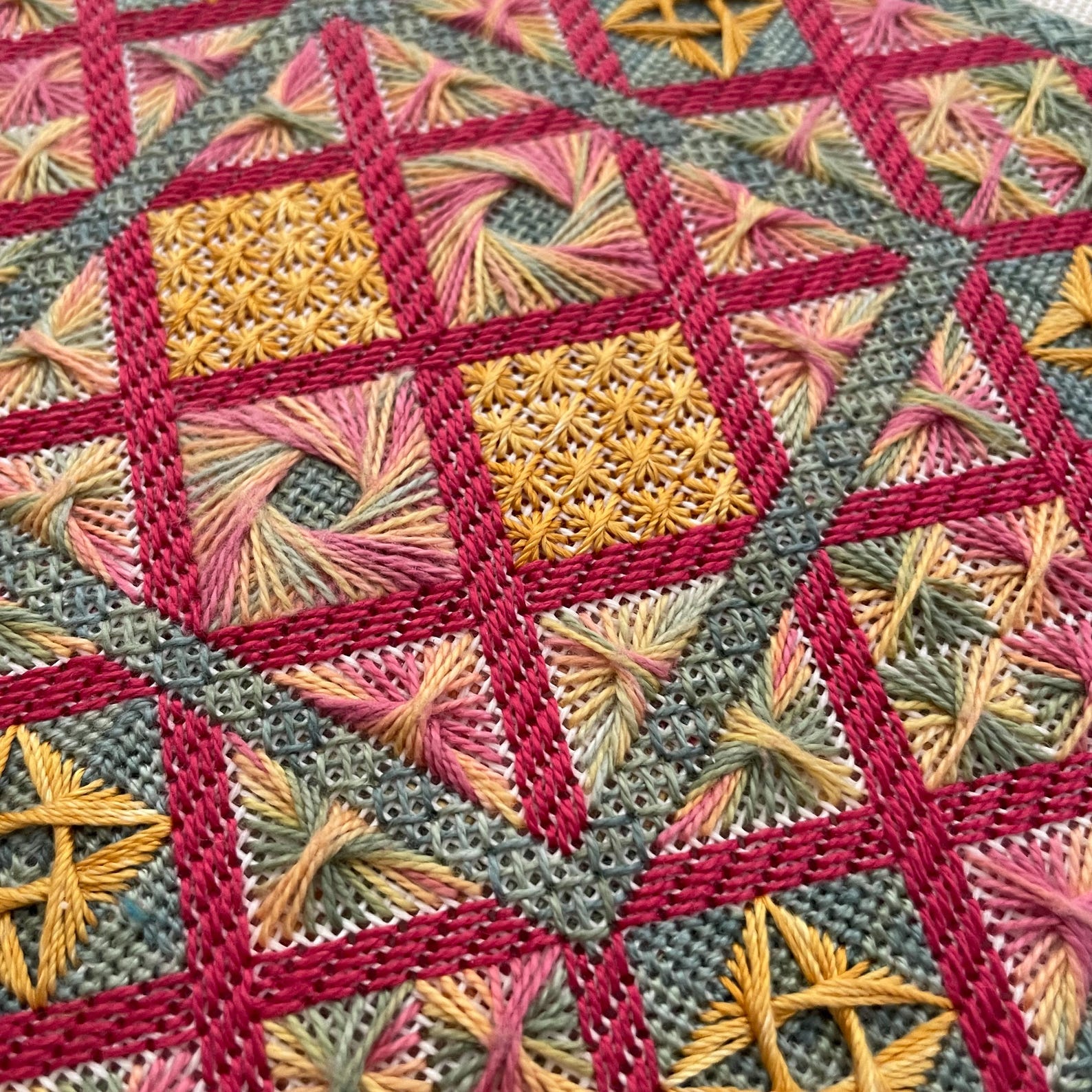 Just Four Threads - a Needlepoint Chart for 18 Pt Canvas. Includes ...