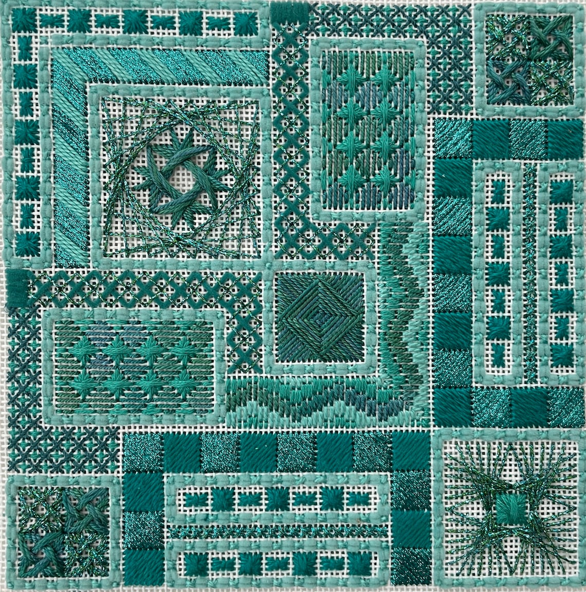 Jade - a Needlepoint Chart for 18 Pt Canvas. Includes Instructions ...