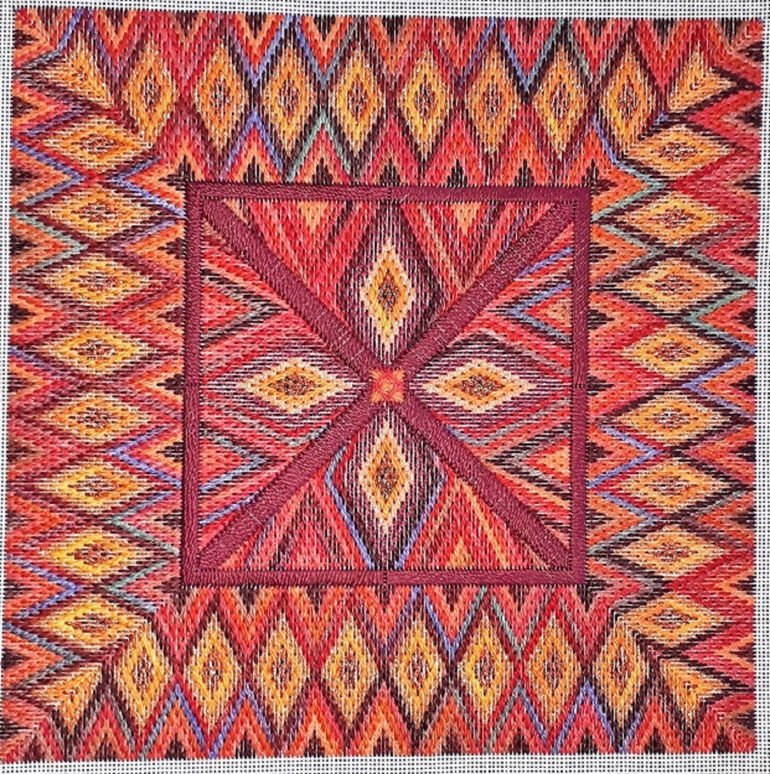 Moroccan Sunset - a Needlepoint Chart for 18 Pt Canvas. Includes ...