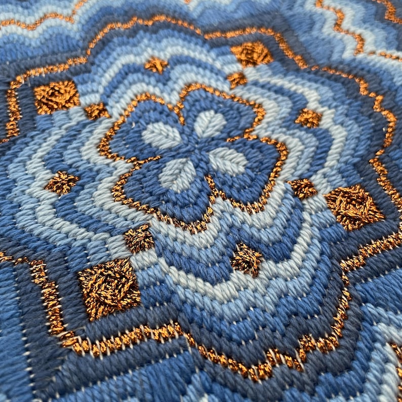 Moroccan Mandela - A Needlepoint Chart for 18 Pt Canvas. Includes ...