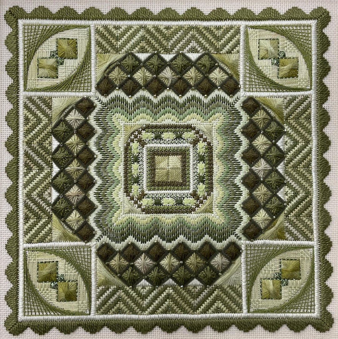 Colour and Texture - a Needlepoint Chart for 24 Count Congress Cloth ...