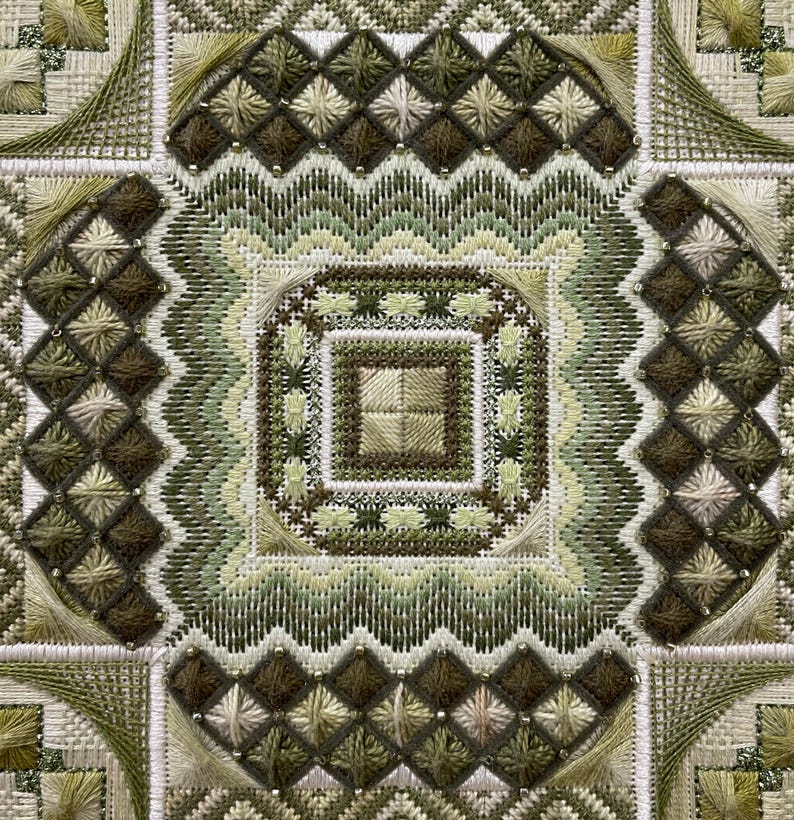 Colour and Texture - a Needlepoint Chart for 24 Count Congress Cloth ...