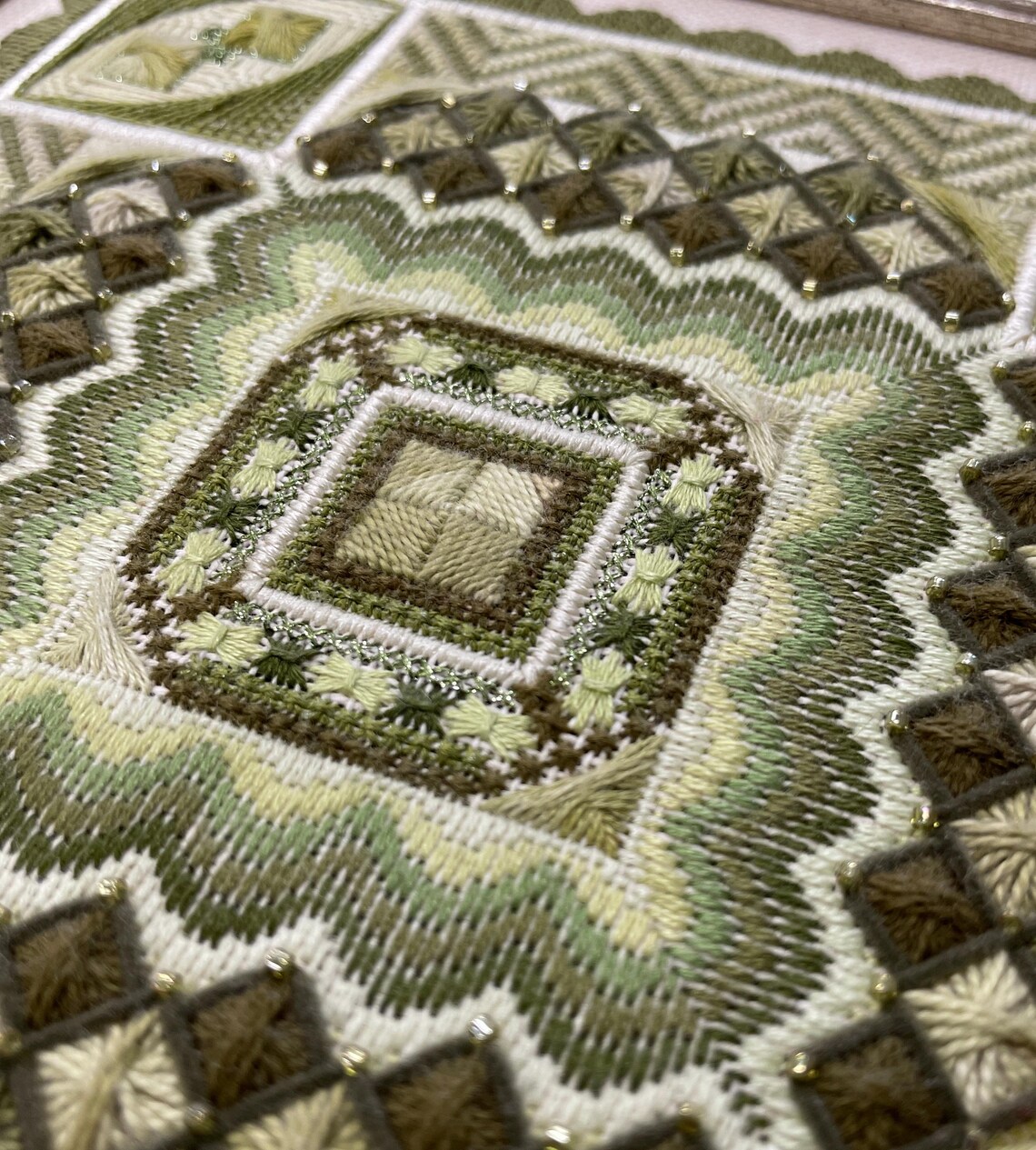 Colour and Texture - a Needlepoint Chart for 24 Count Congress Cloth ...