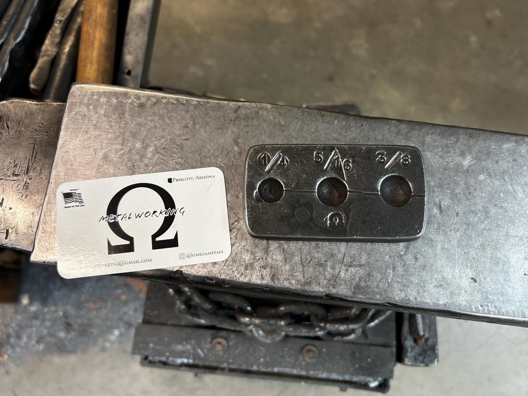 Blacksmith’s Rivet-bucking Tool, Bottom Plate for Hand Rivets, Case ...