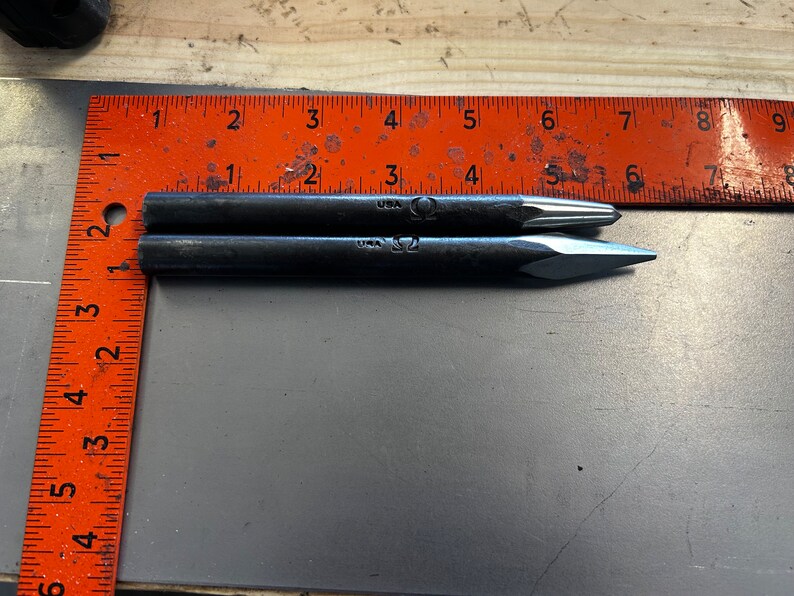 Hand-forged Gunsmiths Tool Set S7 Tool Steel Center Punch & AR Castle Nut Staking Tool Handmade ...