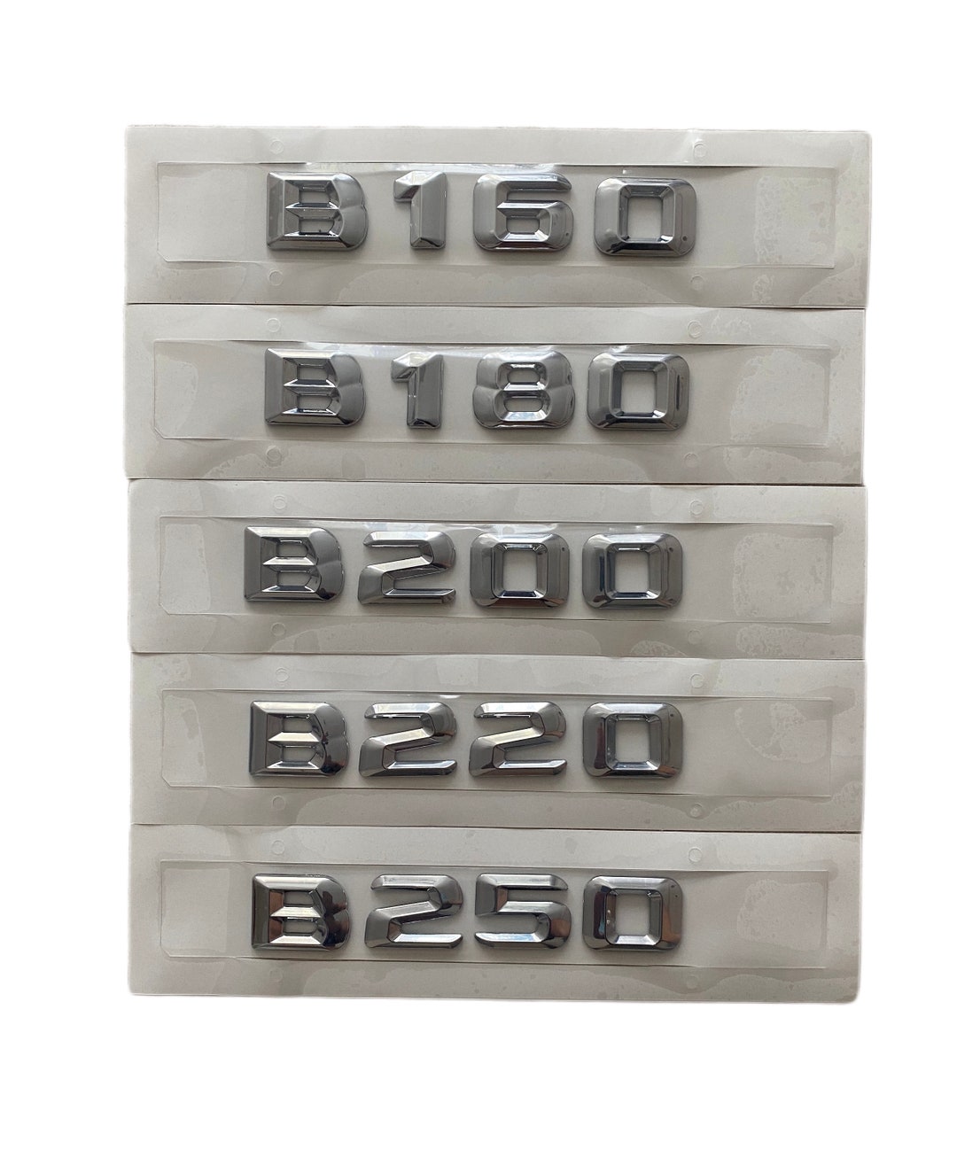 B Class MB Models B160 B180 B200 B220 B250 Chrome Letters Trunk Lid ...