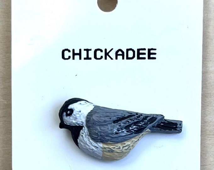 1 1/8" Chickadee Buttons, Novelty Button, JHB International, Plastic, 2 ...