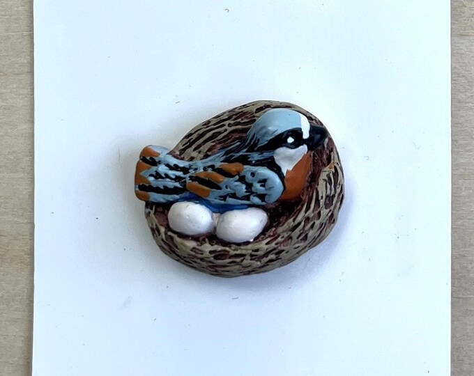 3/4" Bird in Nest Buttons, Novelty Button, JHB International, Plastic ...