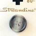 3/4" (19mm) Vintage Streamline Gray Buttons on Card, Fiber Arts, Doll ...