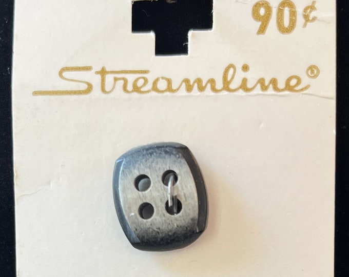5/8" (15mm) Vintage Streamline Gray Buttons, Plastic, Style K1661 ...