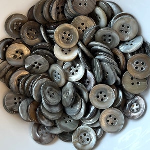 Black Button Mix, 25 Random Black Buttons, 3/8 1, Random Selection ...