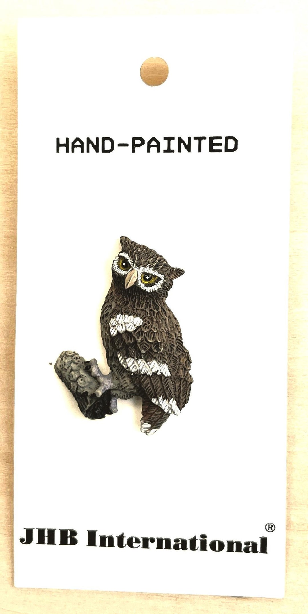 1 1/8" Owl Button, Novelty Button, JHB International, Plastic, 1 Button ...