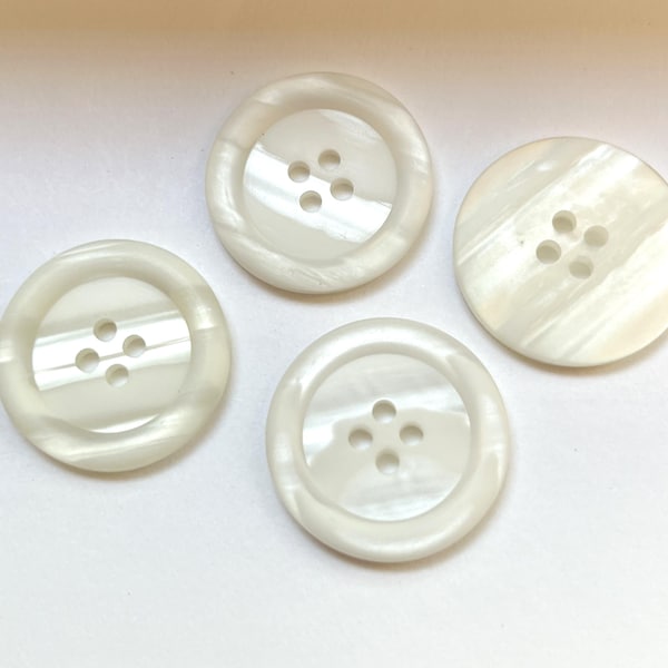 White Buttons - Etsy