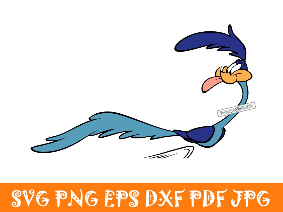 Road Runner SVG PNG DXF - Etsy