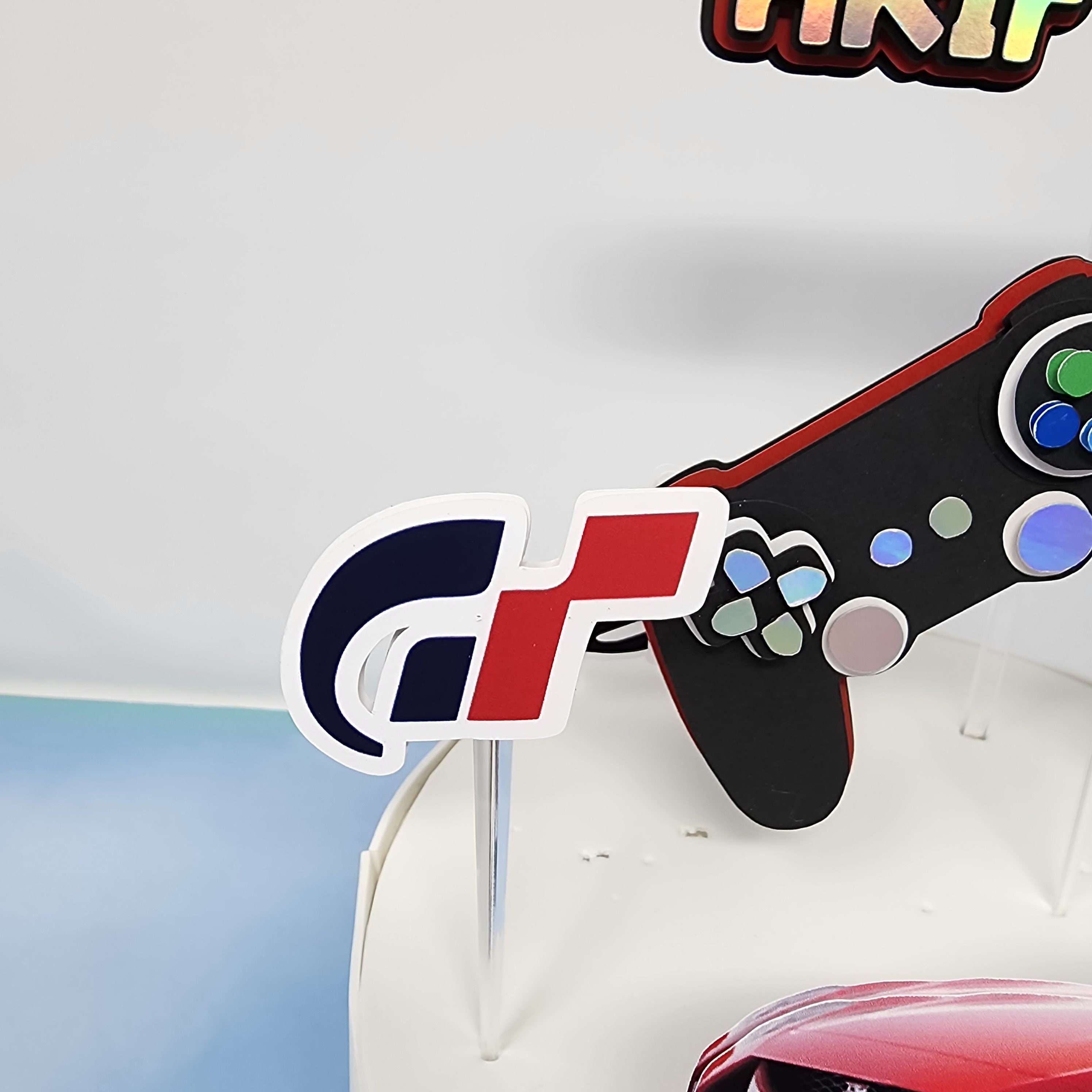 Video Game Cake Topper / Playstation Cake Topper / Choose Car Color - Etsy