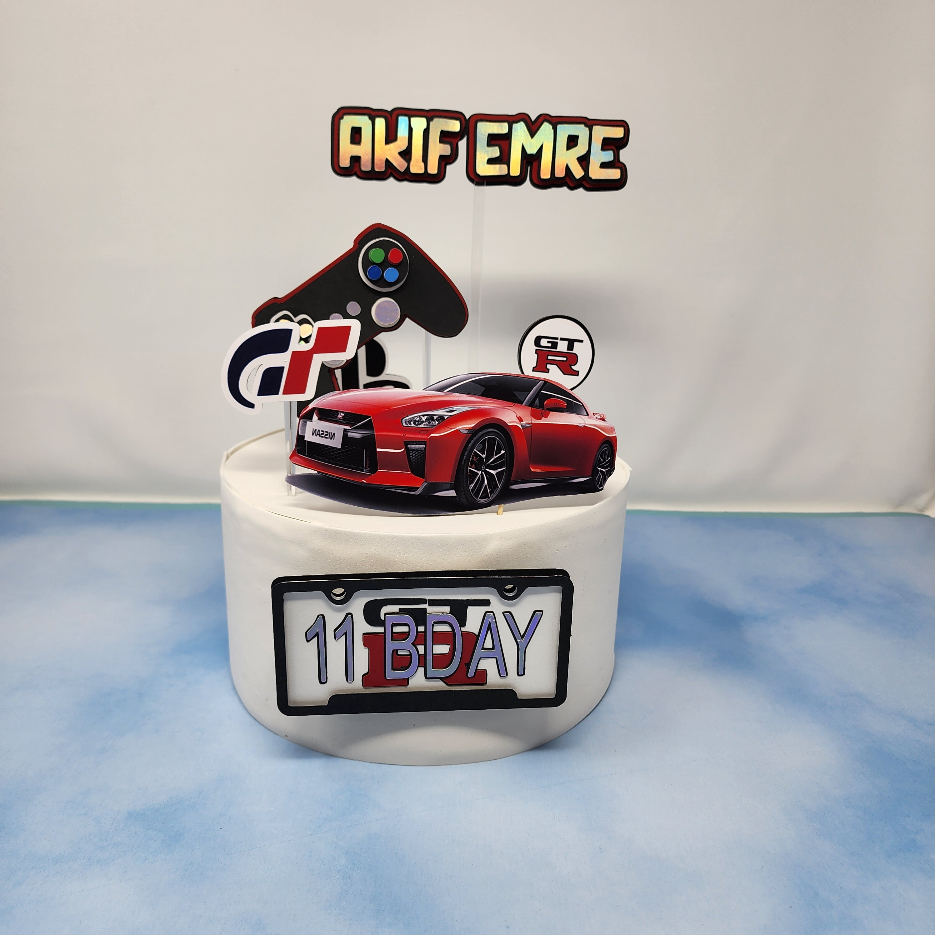 Video Game Cake Topper / Playstation Cake Topper / Choose Car Color - Etsy