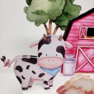 Farm Cake Topper | Farm Themed Party Decor | Old Mcdonald Farm Cake ...