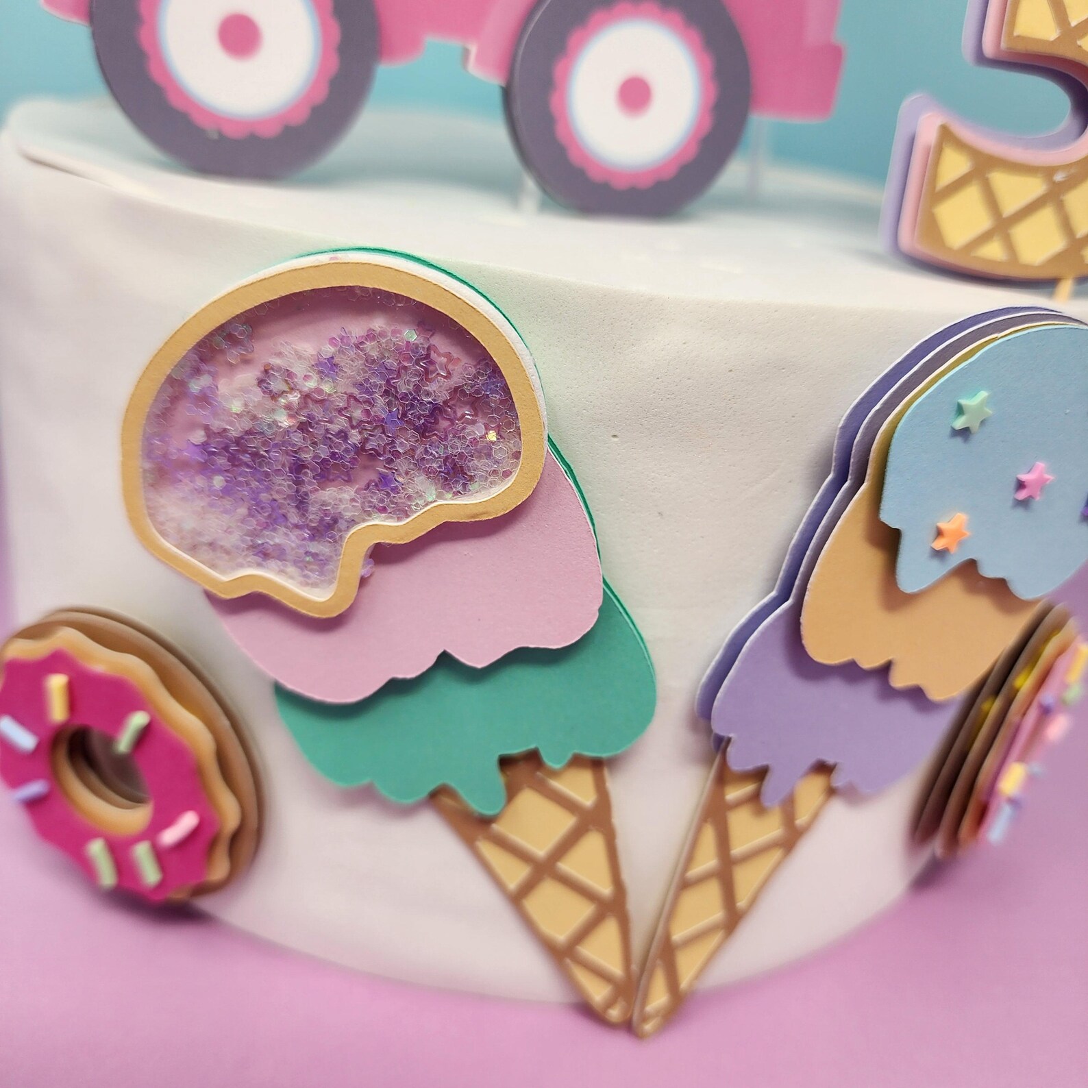 Ice Cream Cake Topper / Candy Cake Topper - Etsy