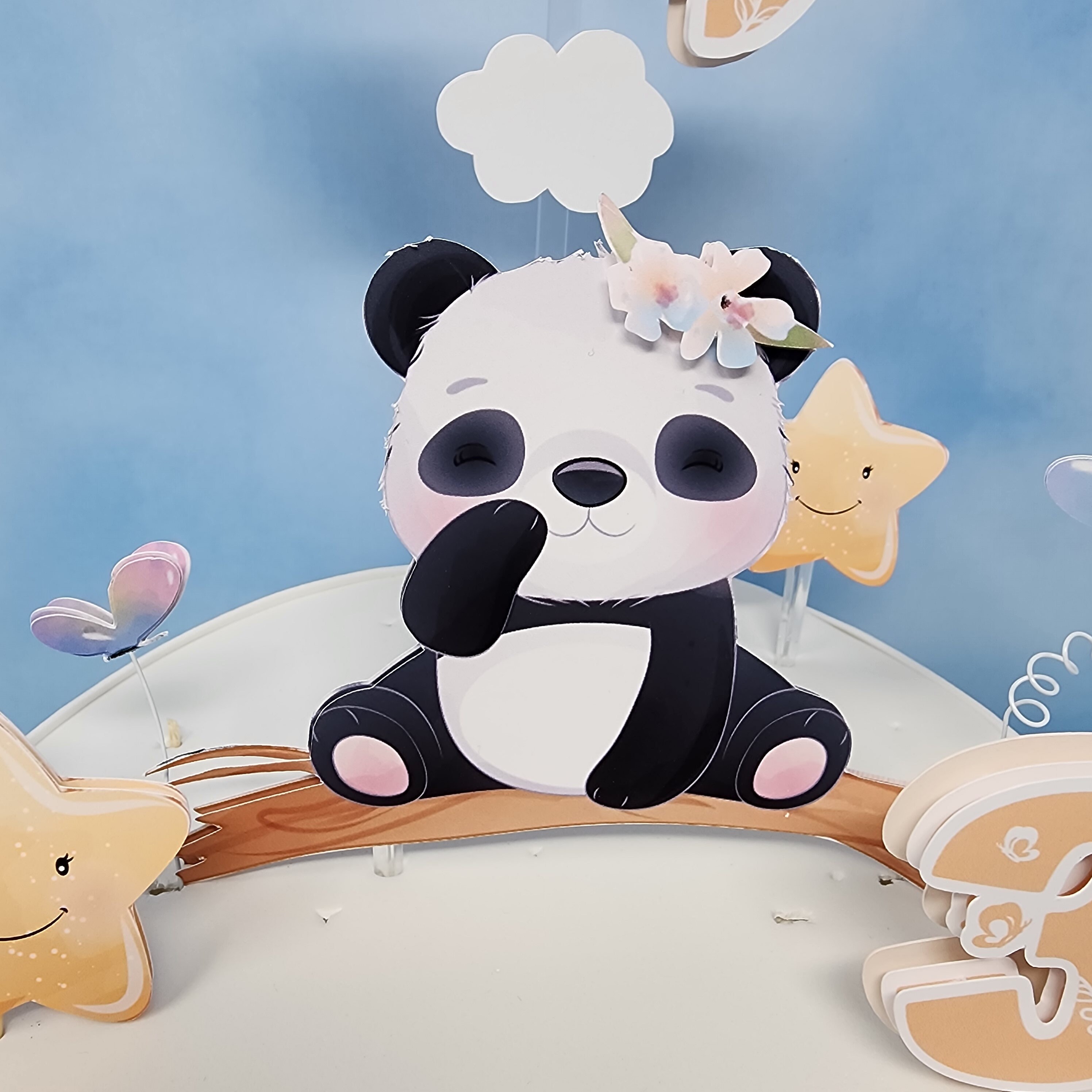 Panda Cake Topper / Panda Baby Shower - Etsy