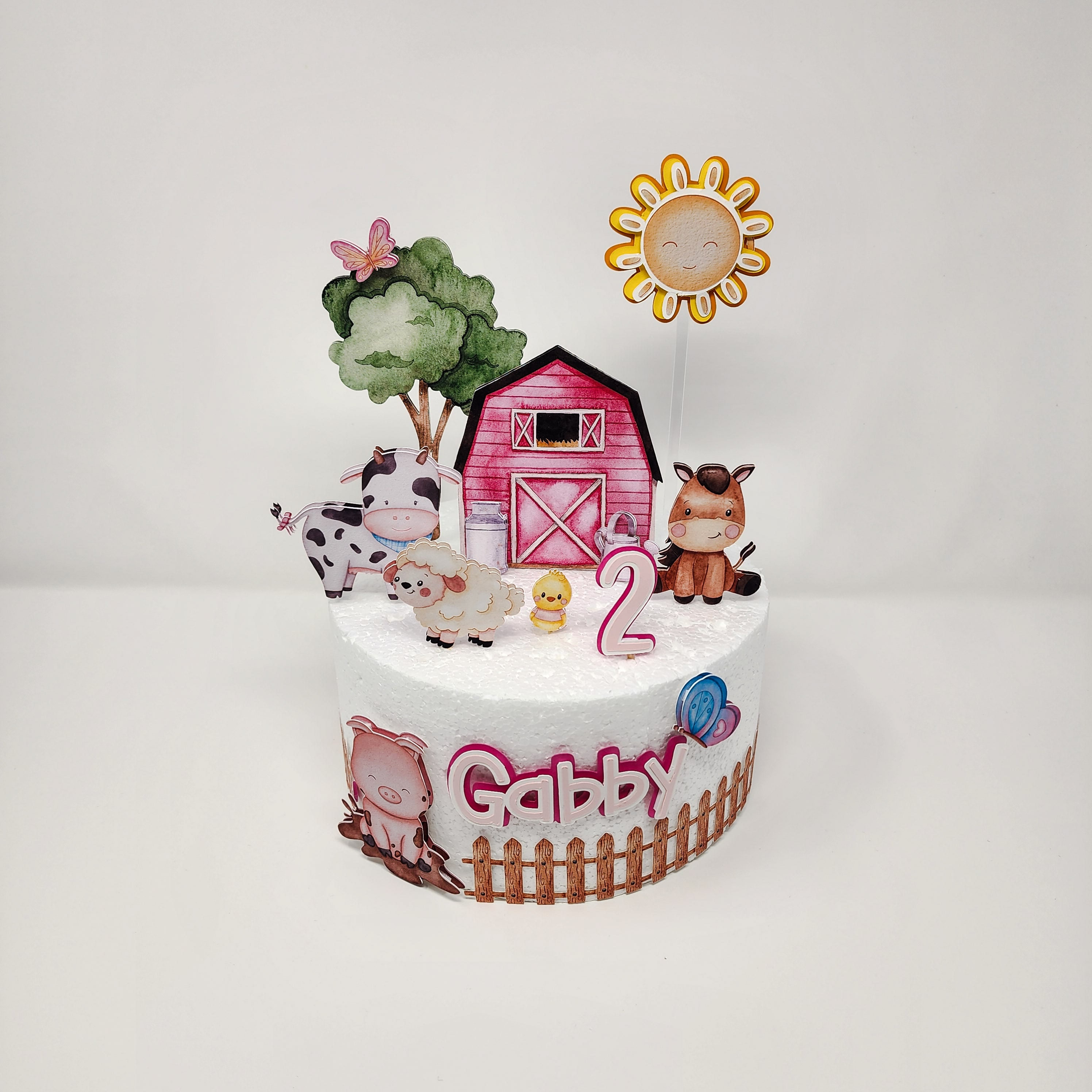 Farm Cake Topper Farm Themed Party Decor Old Mcdonald Farm Cake Topper ...