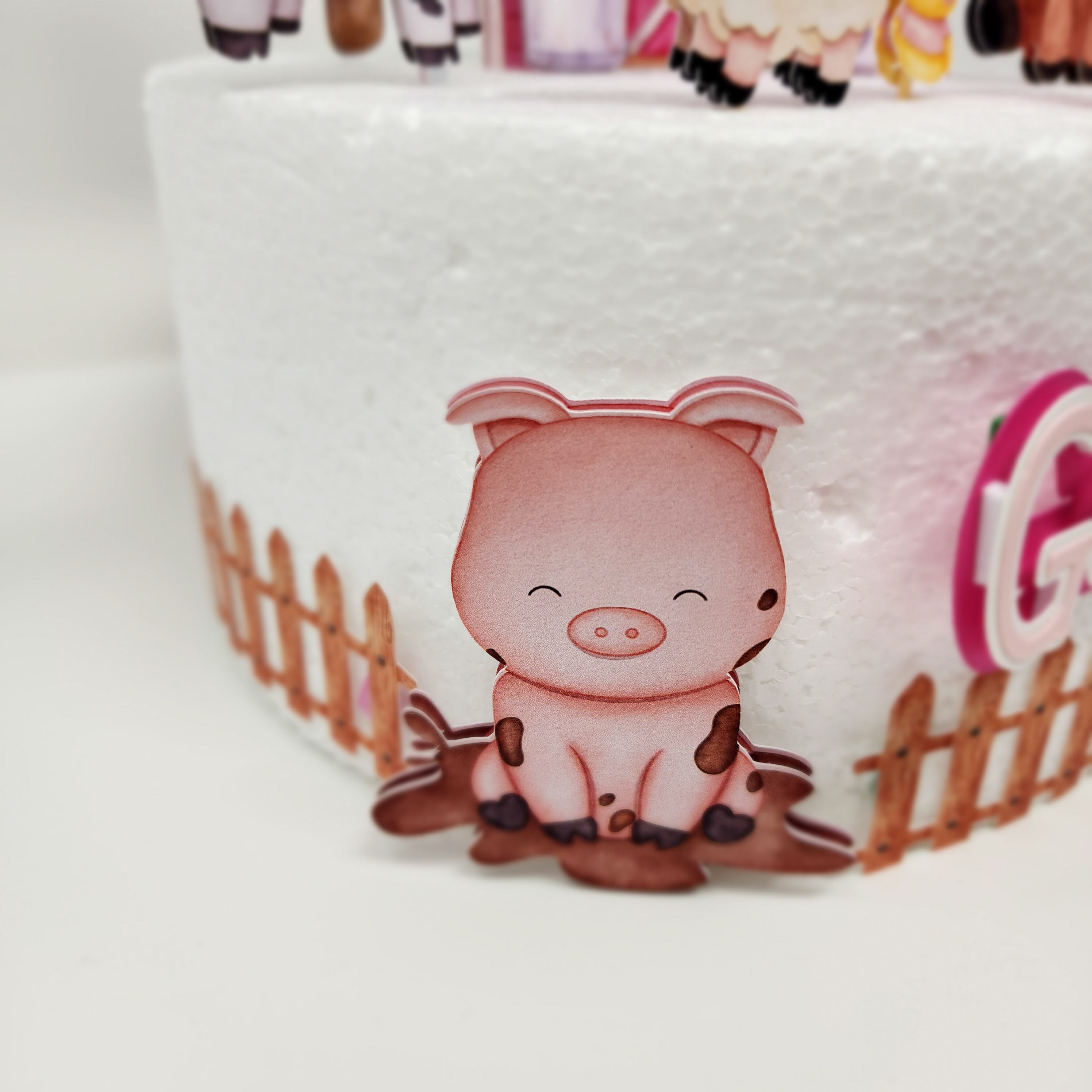 Farm Cake Topper Farm Themed Party Decor Old Mcdonald Farm Cake Topper ...