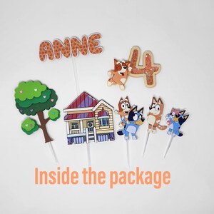 Bluey Cake Topper / Bluey and Bingo/ Bluey Friends / Bluey Birthday ...