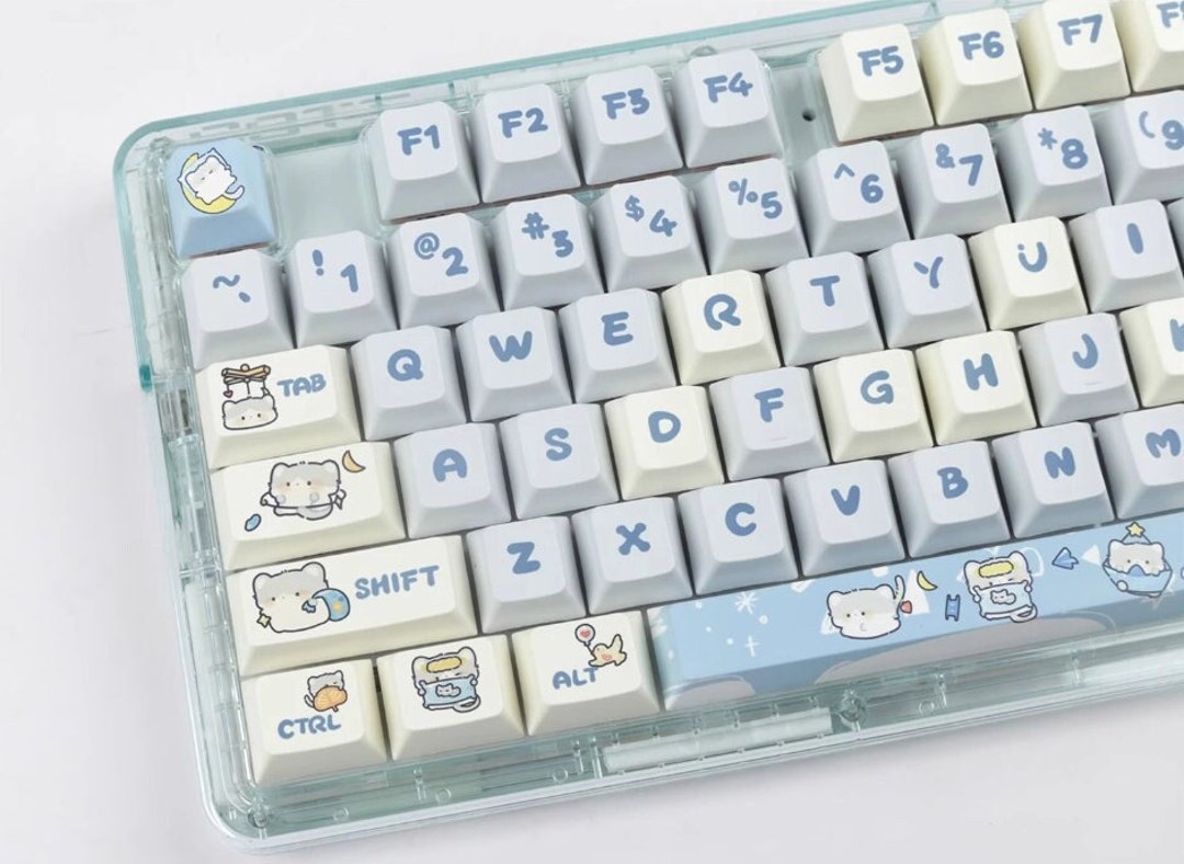 Cute Kitten Theme Keycaps Set, 139 Keys Cat Keycaps Set, MOA Profile ...