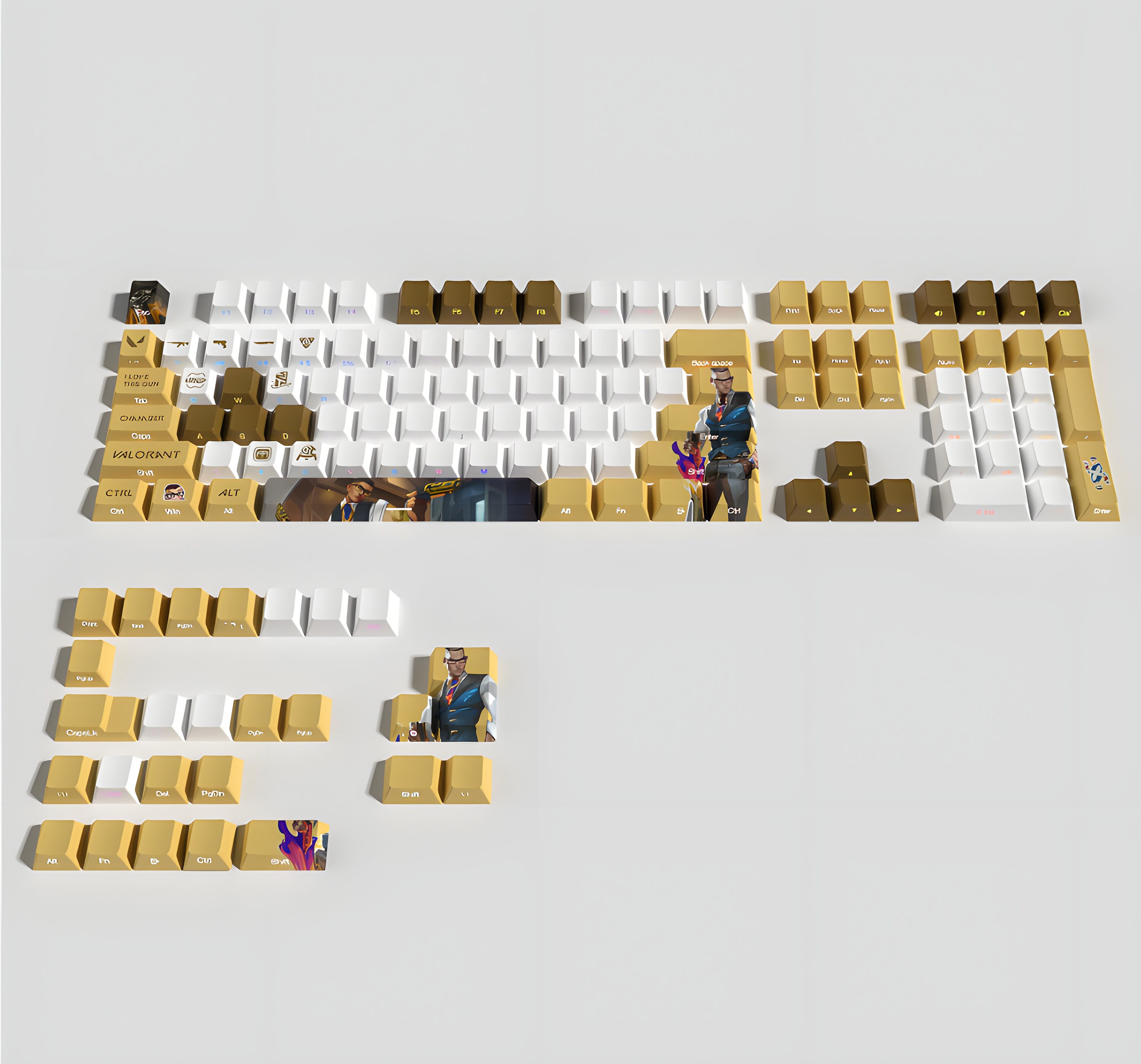 Valorant Chamber Keycaps Valorant Backlit Full Keycap Set OEM Profile ...