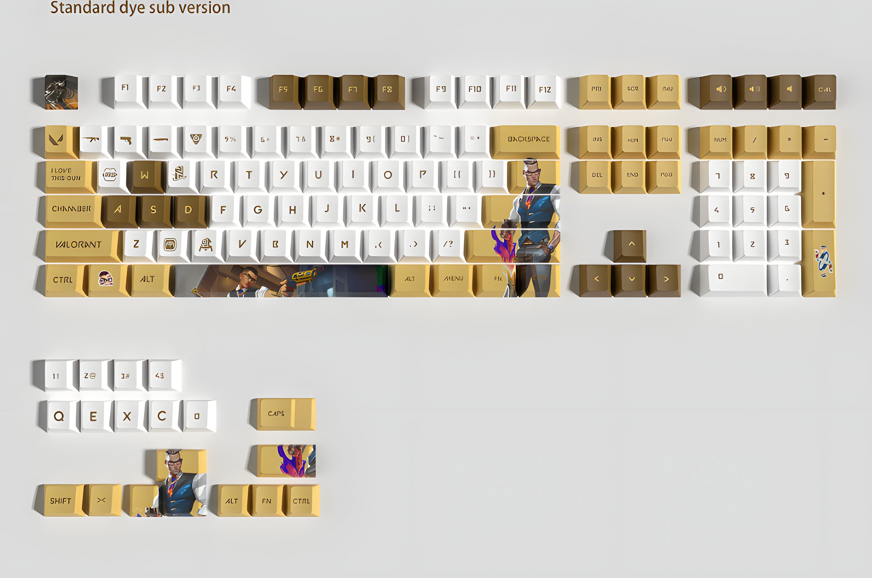 Valorant Chamber Keycaps Valorant Backlit Full Keycap Set OEM Profile ...