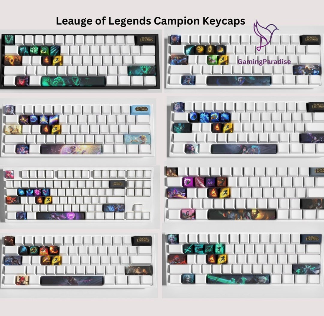 League of Legends Keycaps All Champion, Champion Customization PBT ...